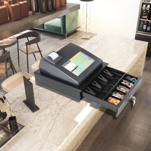 Electronic Cash Register Full Touchscreen w/9" LCD Display for Retail ...