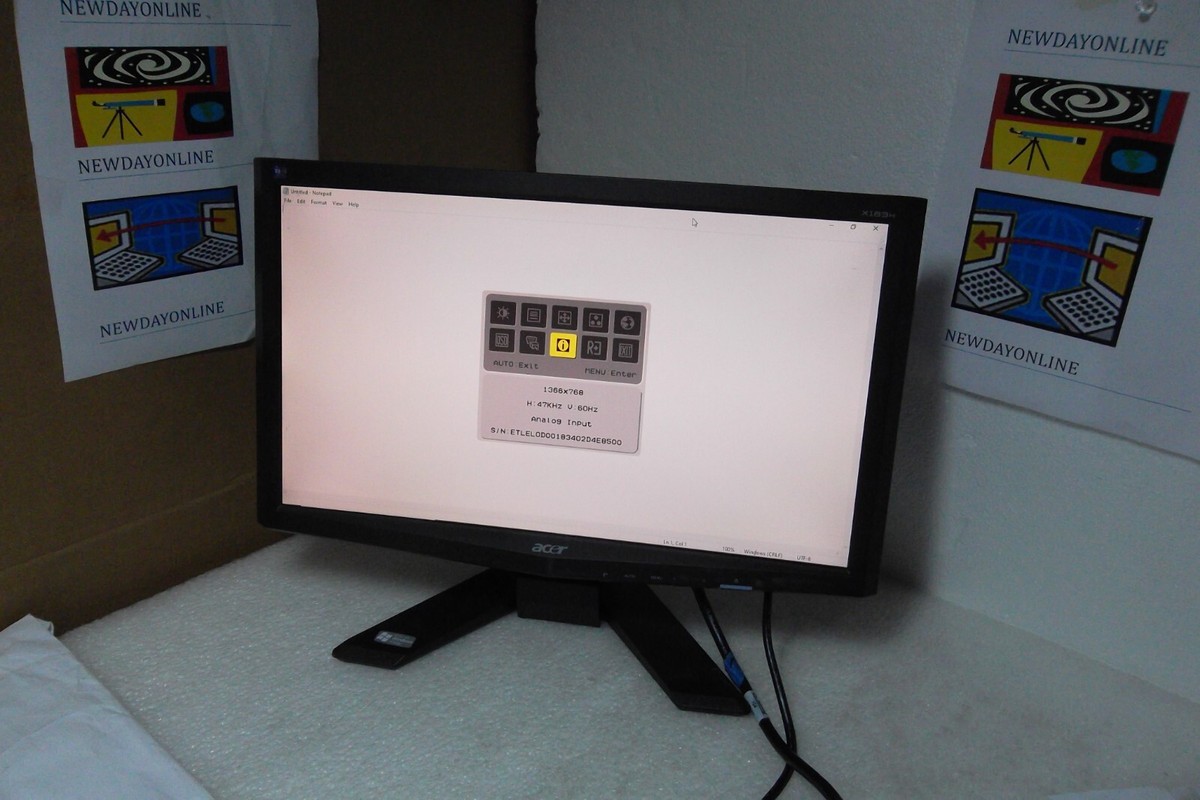 X183h Acer X183H 18.5 Inch LCD Monitor Un Boxing YouTube