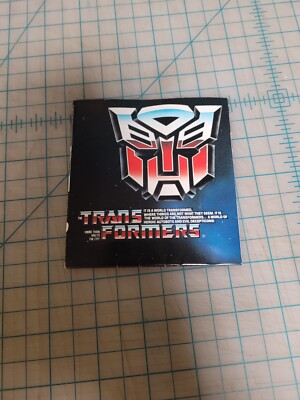Transformers G1 1985 Catalog Folder Brochure Insert Paperwork Box | eBay