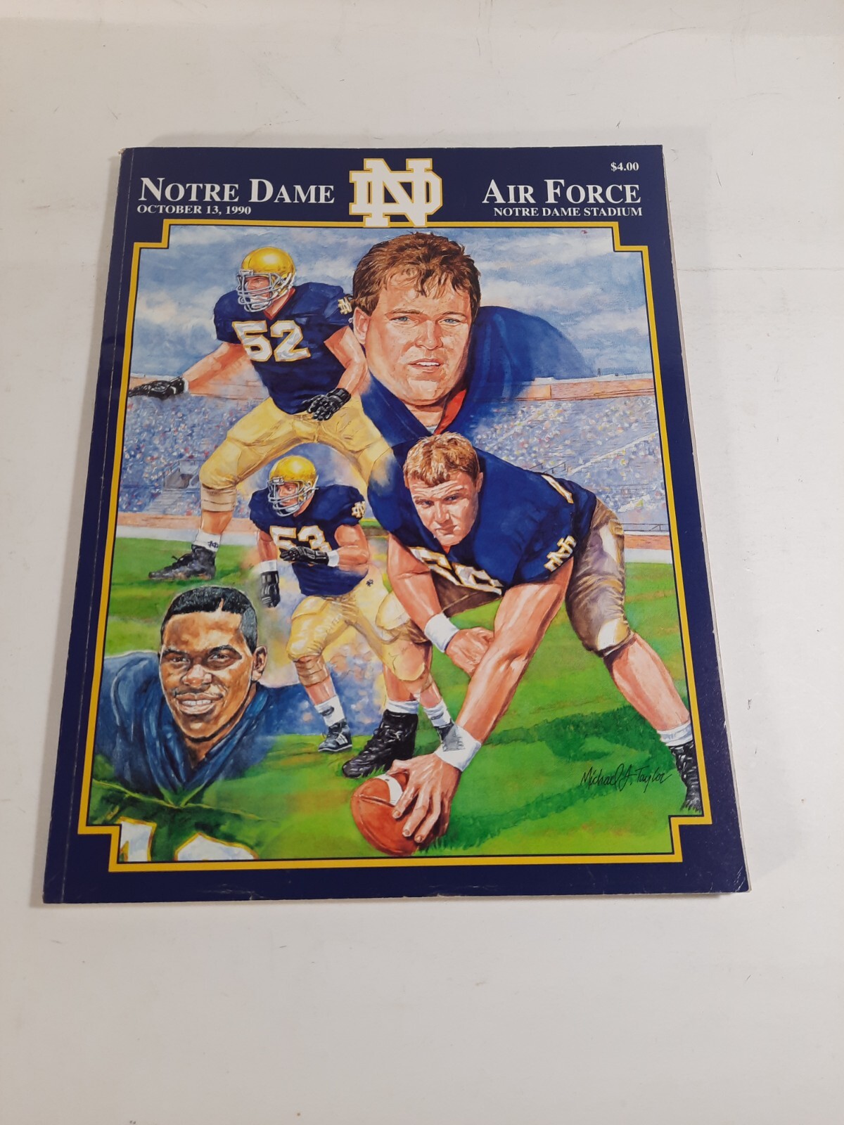 NOTRE DAME AIR FORCE COLLEGE FOOTBALL PROGRAM - 1990 | eBay