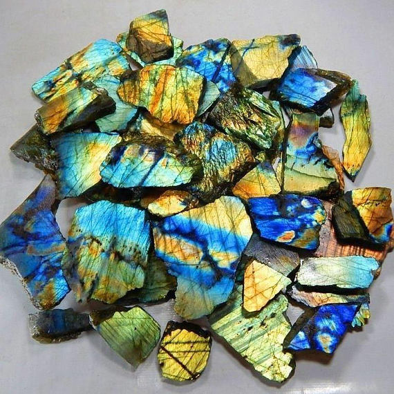 1310cts NATURAL MULTI FIRE SPECTROLITE LABRADORITE ROCK ROUGH SLAB,TILE ...