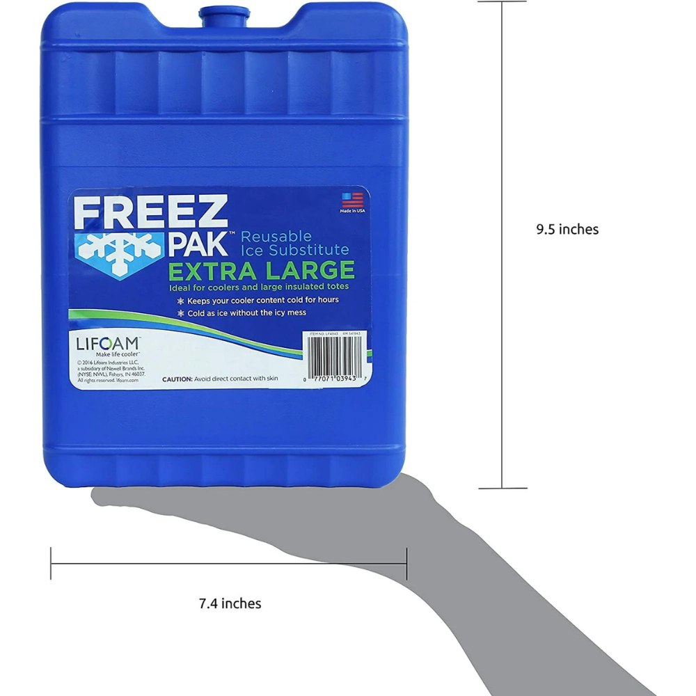 2Pack Freez Pak XL Icicle Reusable Camping/Cooler Ice Pack Substitute ...
