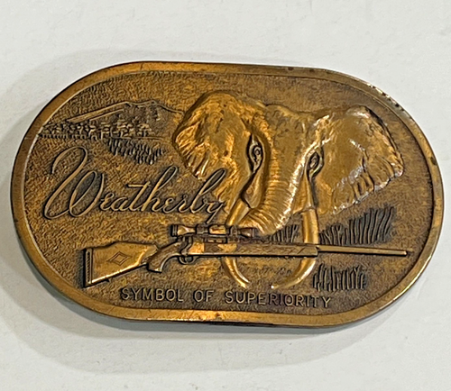 Weatherby Elephant Belt Buckle - Solid Brass - Weatherby Rifles ...