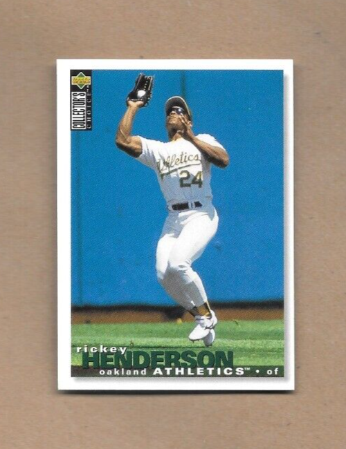 1995 Collector's Choice Rickey Henderson Card #125 Hall of Fame ...