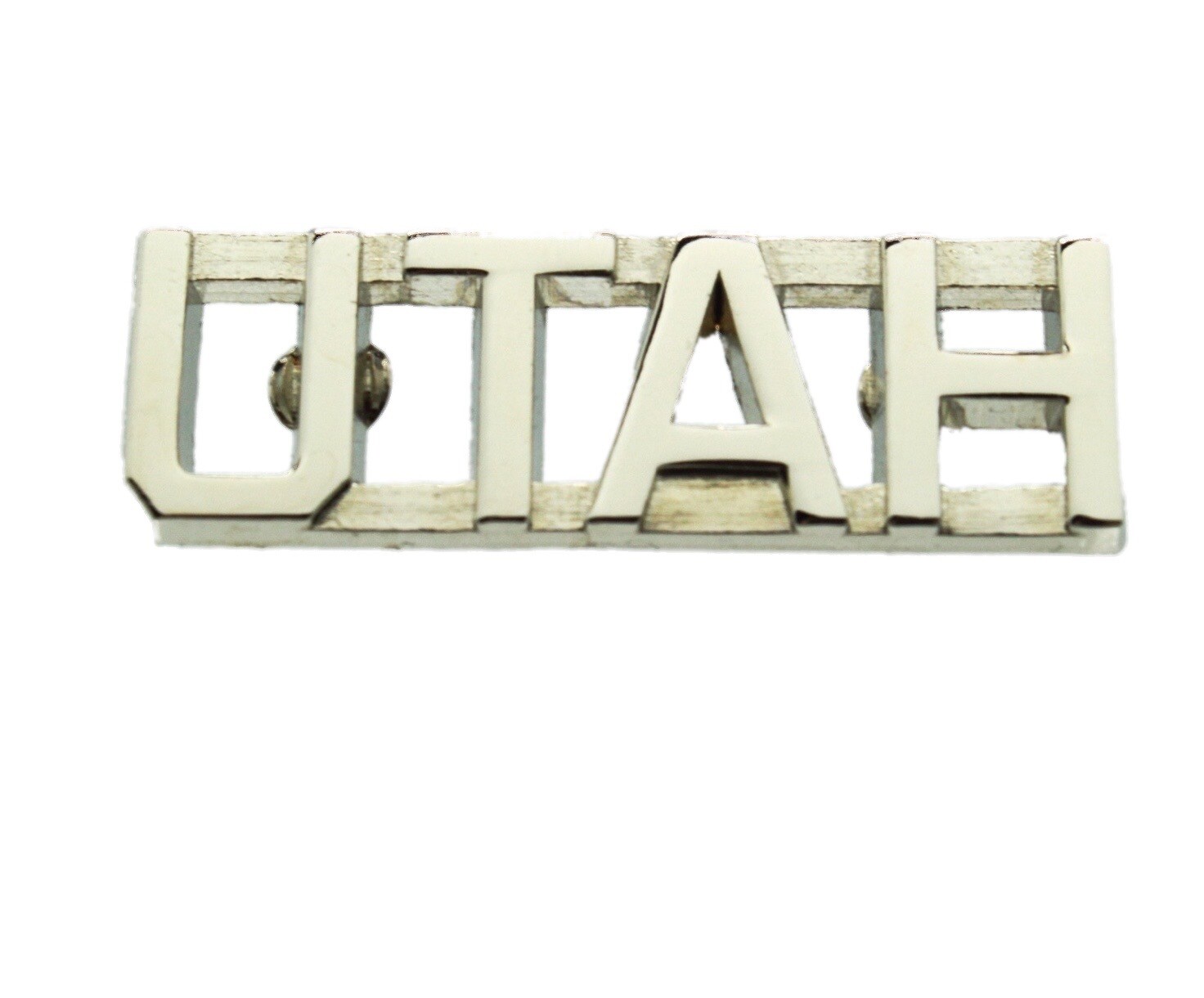 Utah Silver Uniform Lapel Pin Bar | eBay