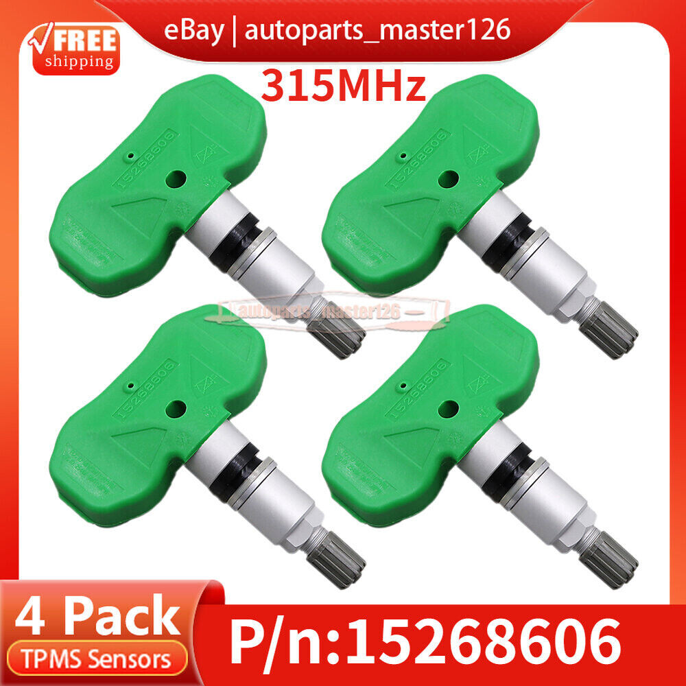 315MHz Pre-programmed TPMS Tire Sensor For GMC Corvette Impala SS 15268606 4PCS | eBay