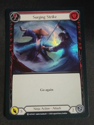 FAB Welcome to Rathe Foil Surging Strike (Red) WTR107 Unlimited | eBay