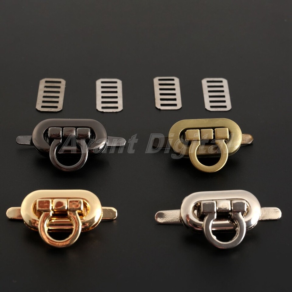 Metal Clasp Turn Lock 4Colors Twist Lock For DIY Craft Handbag Bag ...