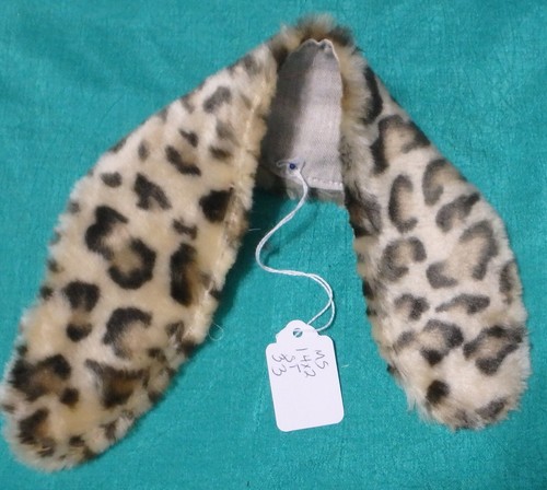 Animal Faux Fur Stole Brown Cotton Lining 14