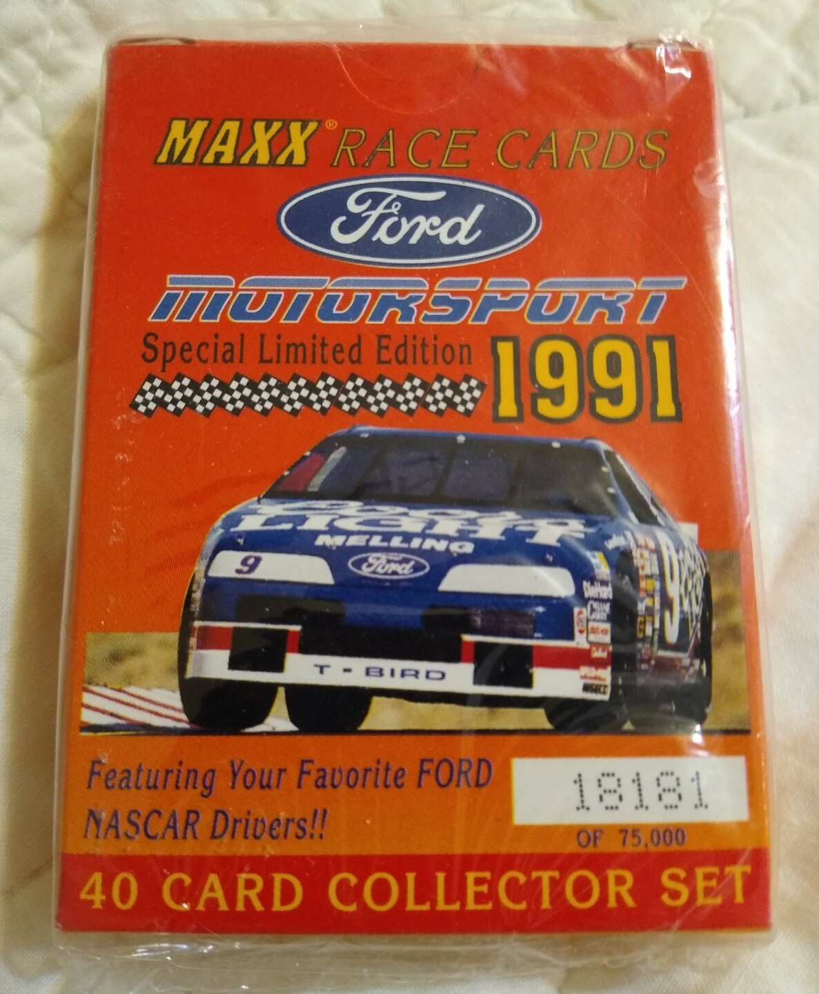 1991 Maxx Racing Cards Ford Motorsport Complete Set 40 Cards NASCAR ...