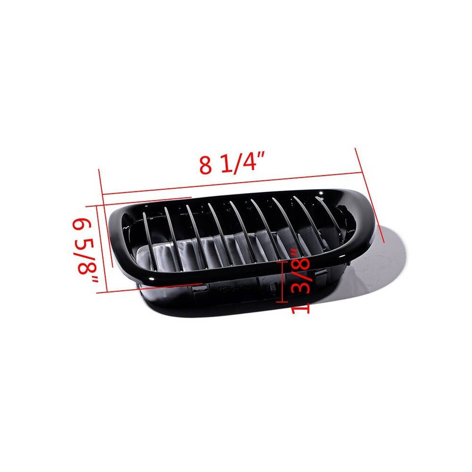 Gloss Black Front Hood Kidney Grill for 1995-2002 BMW Z3 3.0i Roadster ...