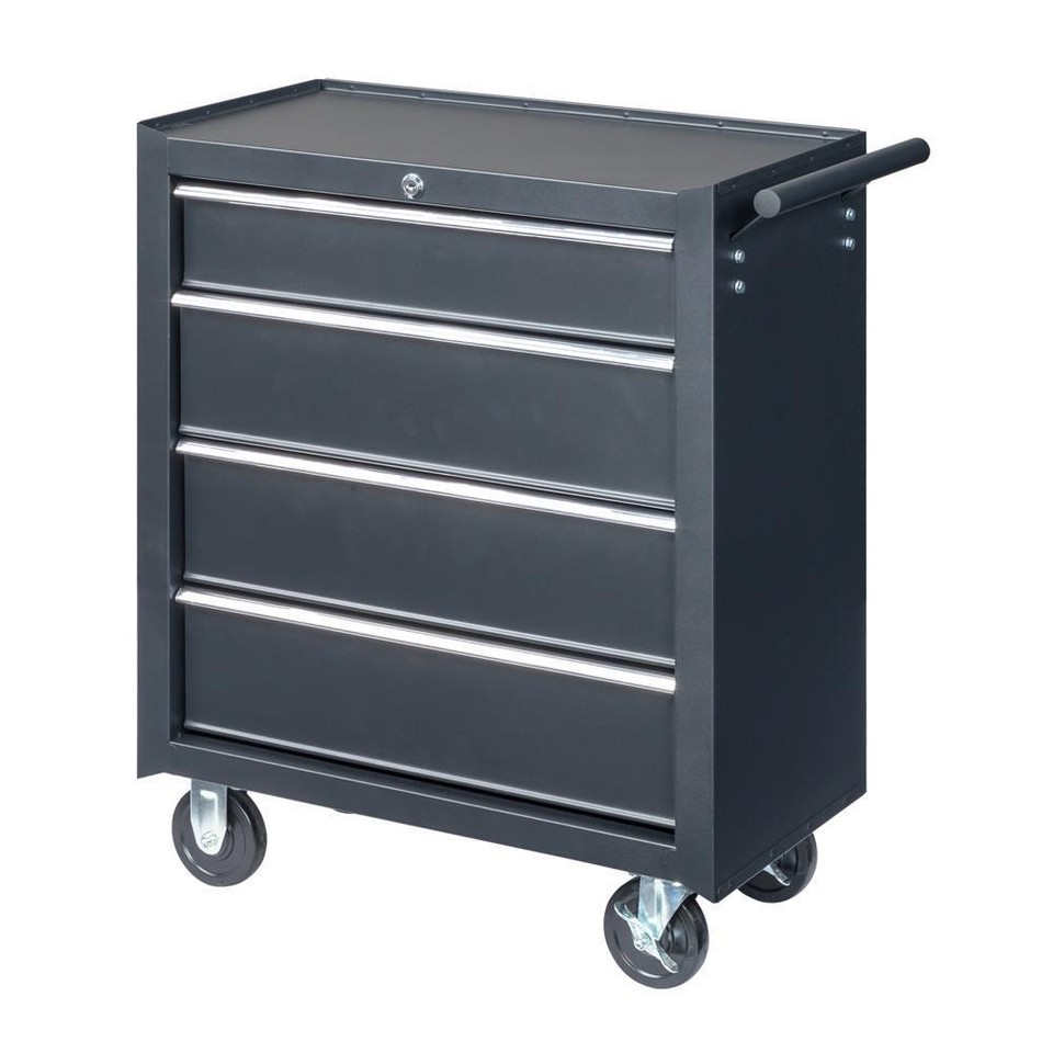 Rolling Tool Chest Tool Box with Handle / Drawers Lockable Tool Cabinet ...