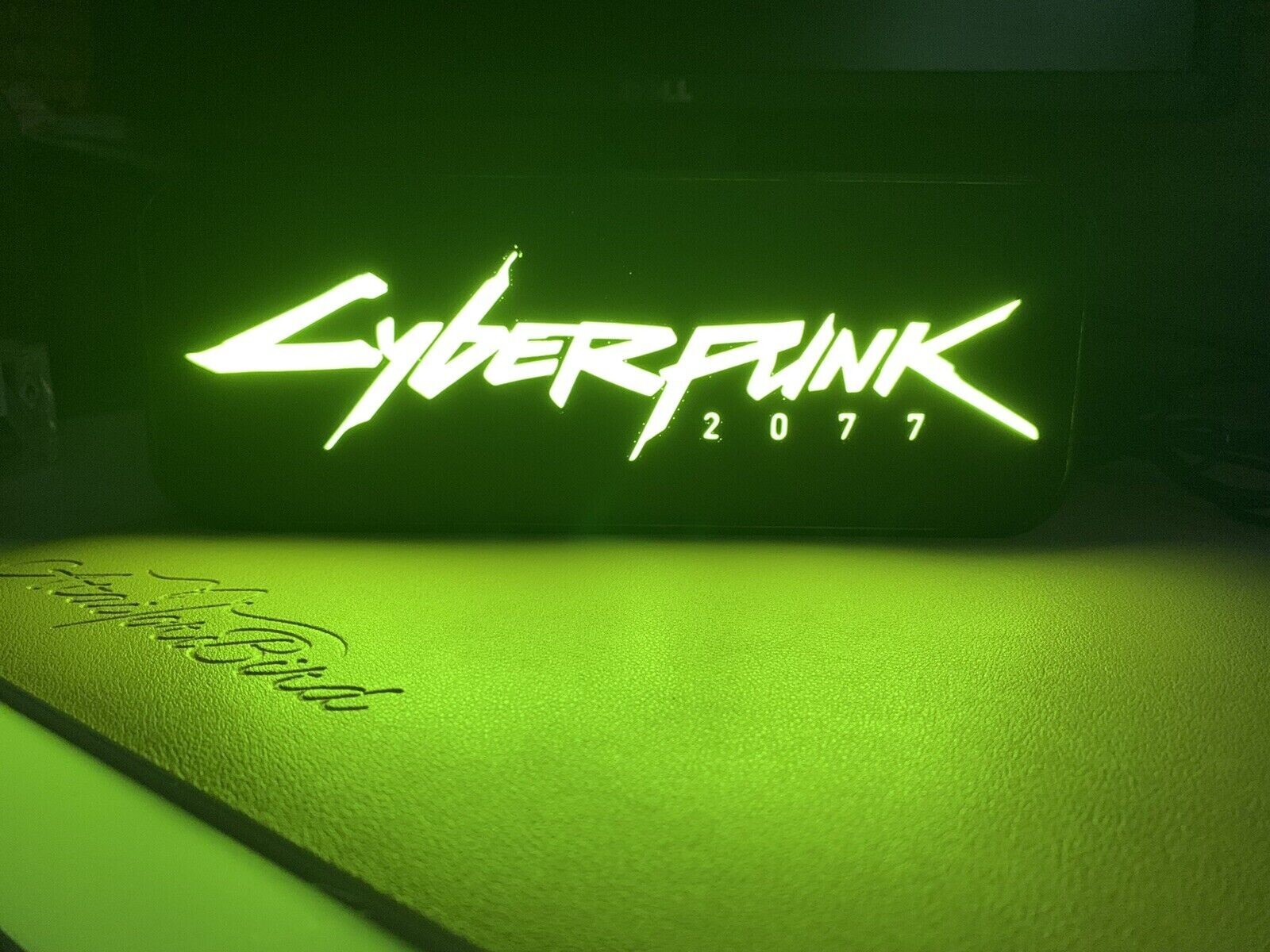 Large Cyberpunk 2077 USB LED Light Up Sign Light Box USB Lamps Cyber ...