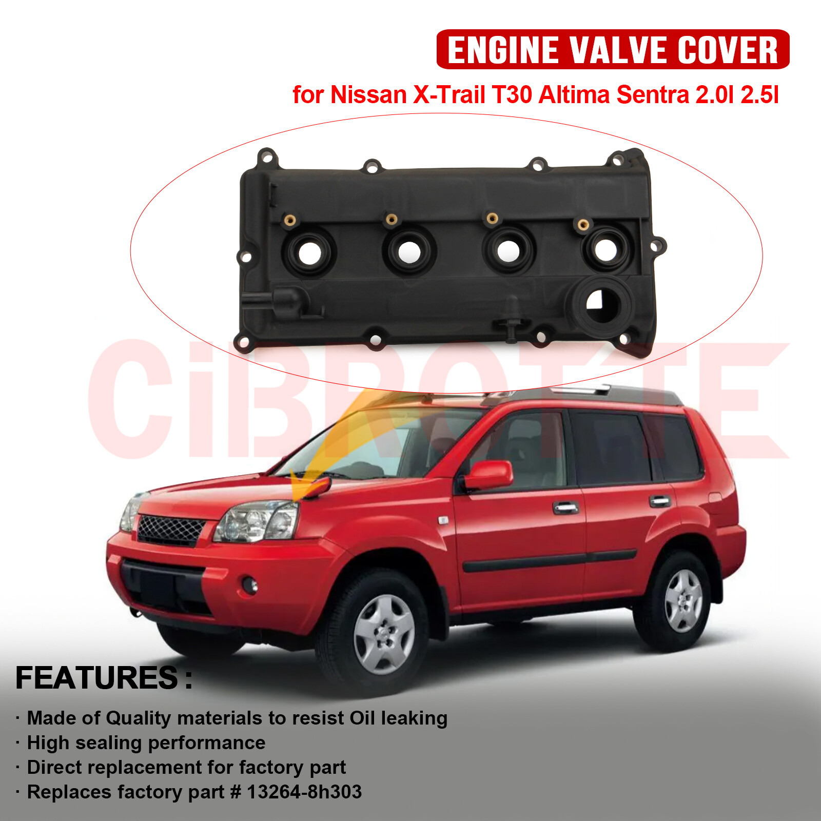 Fit for Nissan X-Trail T30 Sentra 2.0l 2.5l Engine Valve Cover ...