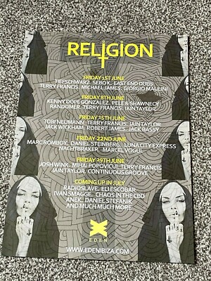 Collectable 2018 Magazine Advert Art Picture Religion at Eden Ibiza Ad ...