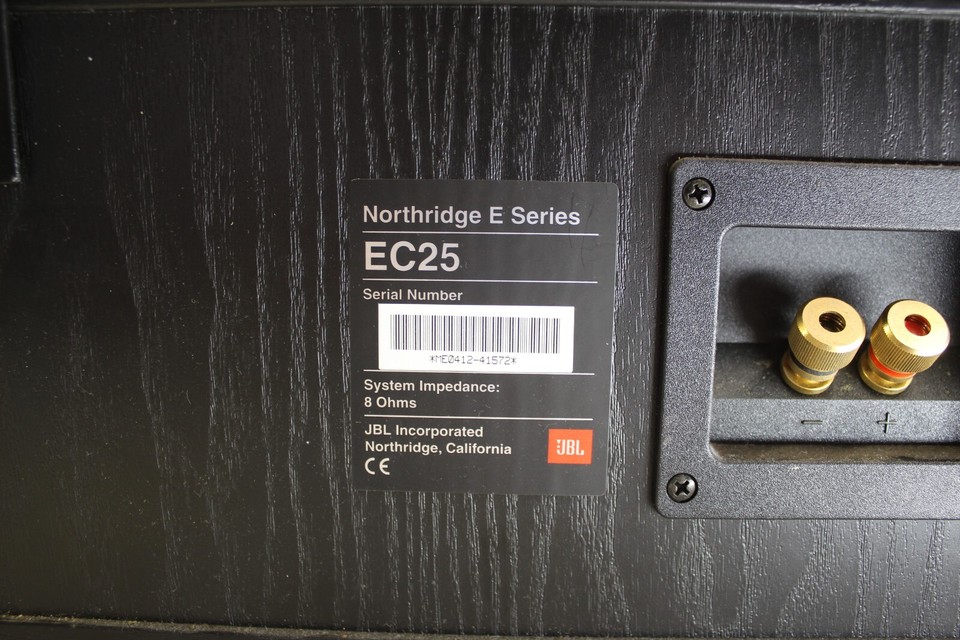 JBL Northridge E Series EC25 Dual 5" 2-way 150 Wt Center Channel Spr ...