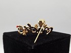 Vtg Bob Mackie Clown Signature Logo Brooch Enamel On Gold-Tone W ...