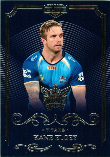 2017 GOLD COAST TITANS NRL Card KANE ELGEY | eBay Australia