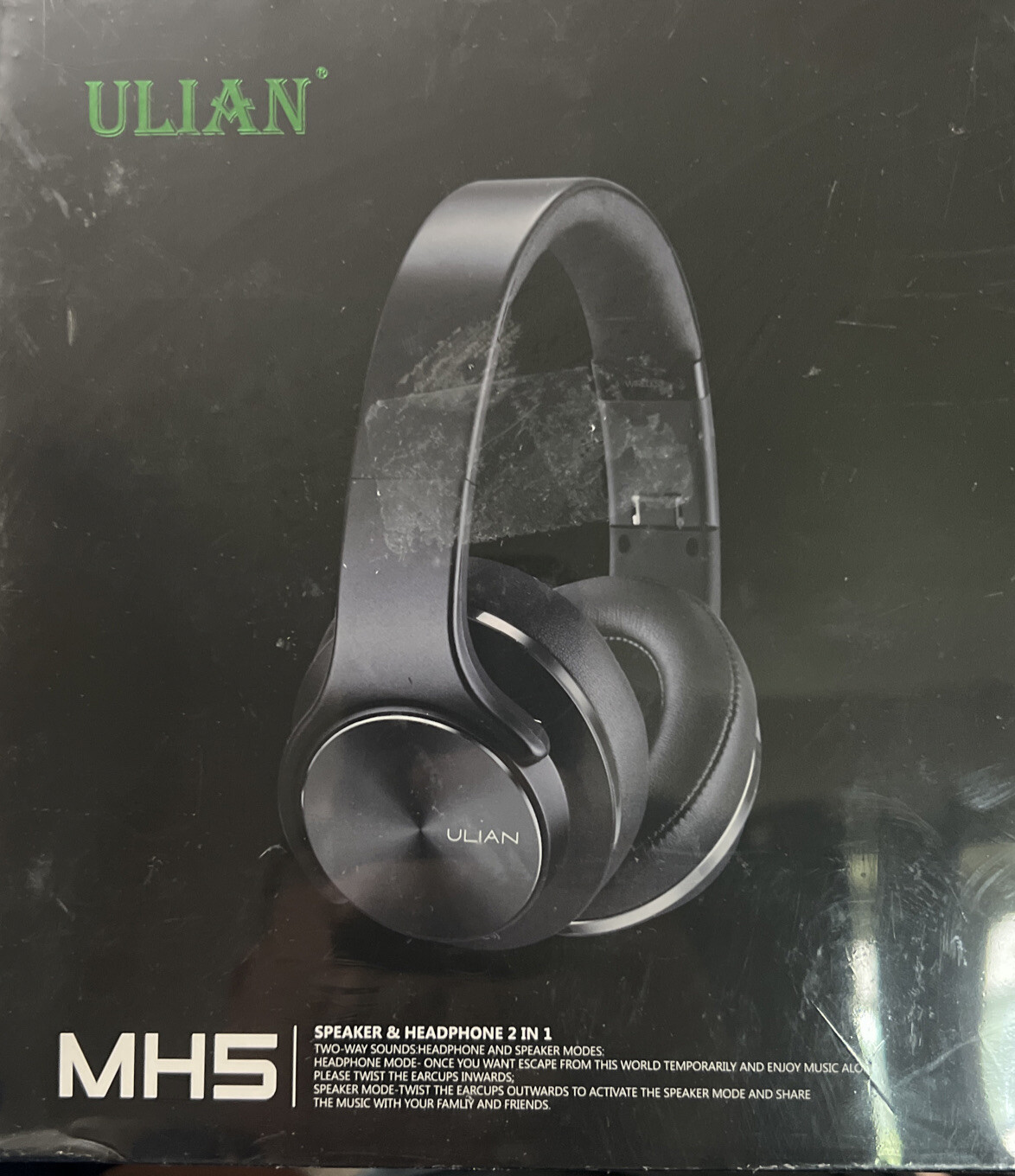 ULIAN MH5 Speaker & Headphones 2 in 1- Black New Sealed | eBay