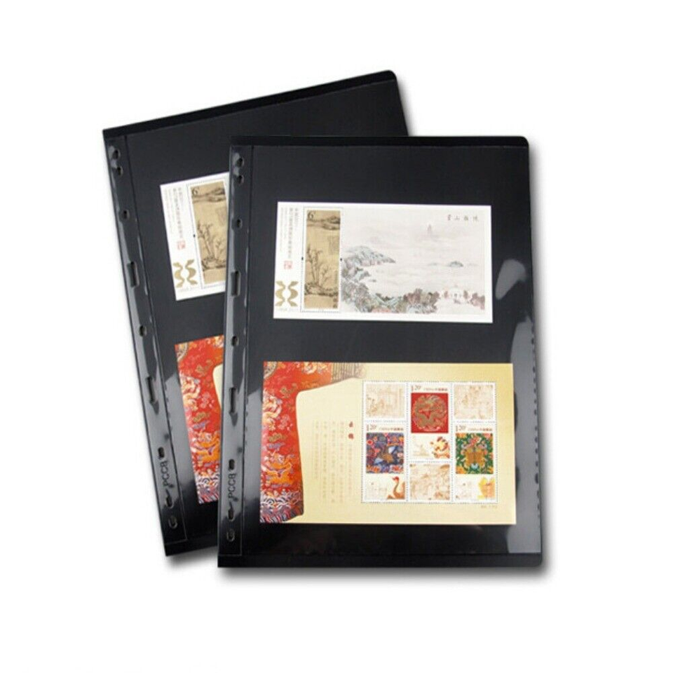 Stamp Collectors Pages for Stamp Album Binder, 10 Sheet, 2 Rows Pages ...