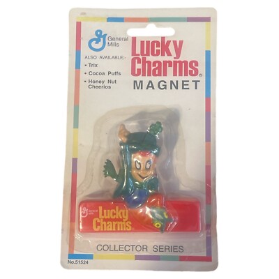 Vintage 1996 Lucky Charms Note Clip Magnet General Mills Factory Sealed ...