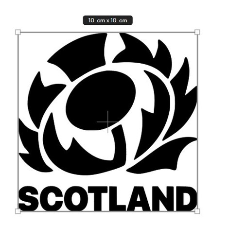 Scottish Rugby Thistle Scotland Car Bumper Window Adhesive Vinyl Decal ...