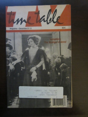 TV Guide Time Table Regional Magazine December 1986 Amy Irving ...