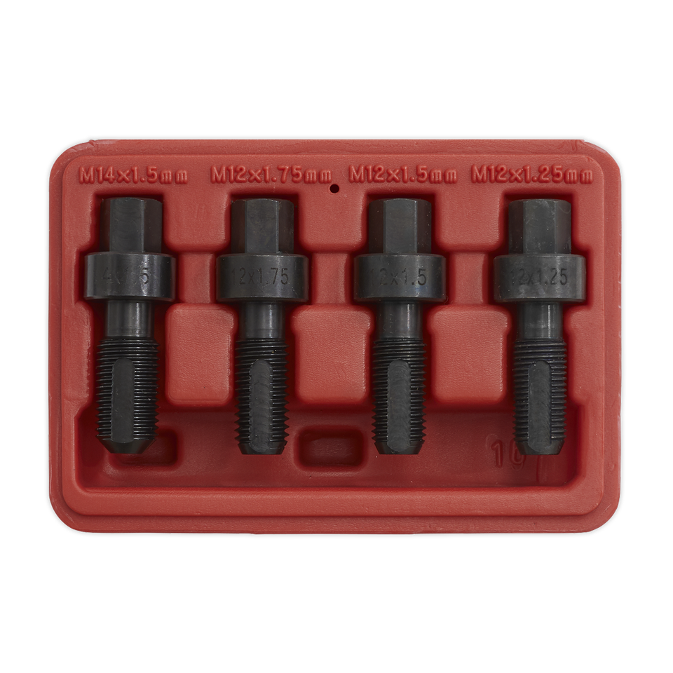 Sealey Wheel Bolt Thread Chasers M12 & M14 + Case For 12mm Socket ...