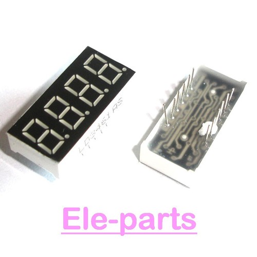 5 PCS 4 Digits 0.36"RED 7 SEGMENT LED DISPLAY COMMON CATHODE 12 Pins LD ...