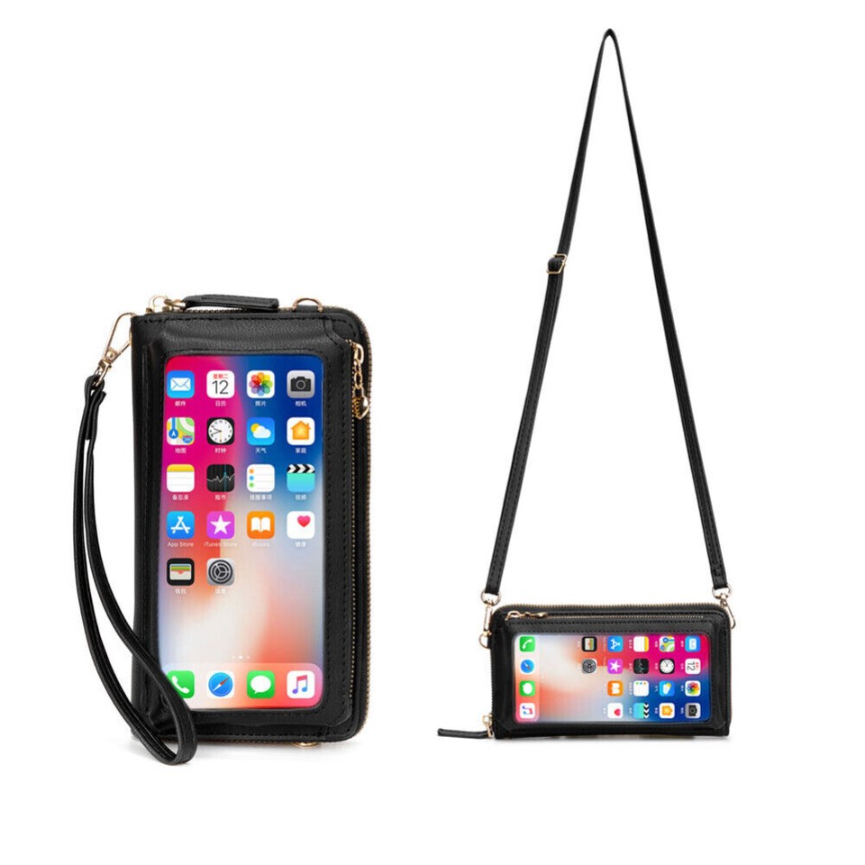 Touch Screen Bag Crossbody Cell Phone Purse Case Shoulder RFID Blocking ...