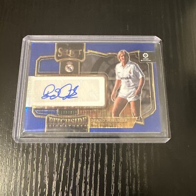 2022 Select La Liga Pitchside Signatures Bernd Schuster Auto Blue ...