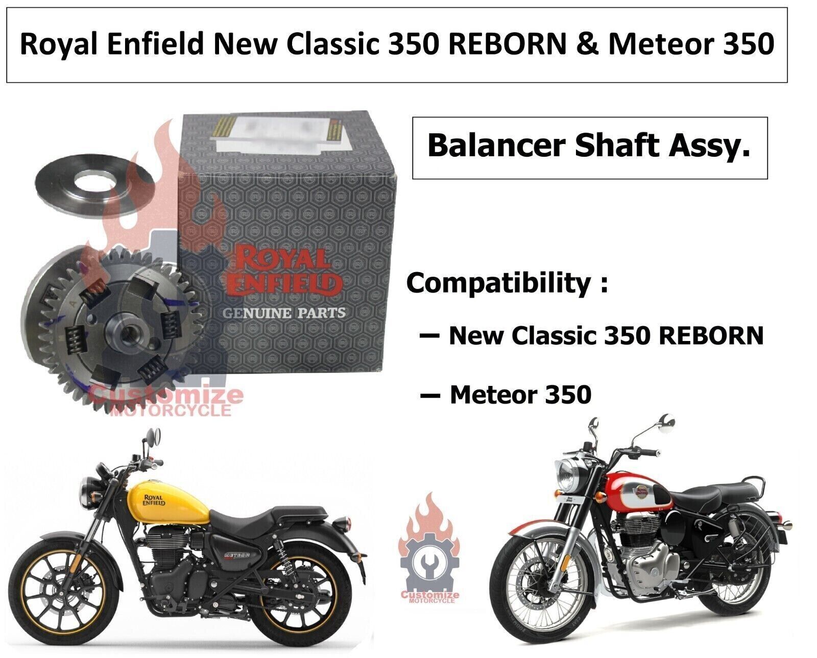 Royal Enfield "New Classic 350 REBORN & Meteor 350" "Balancer Shaft ...