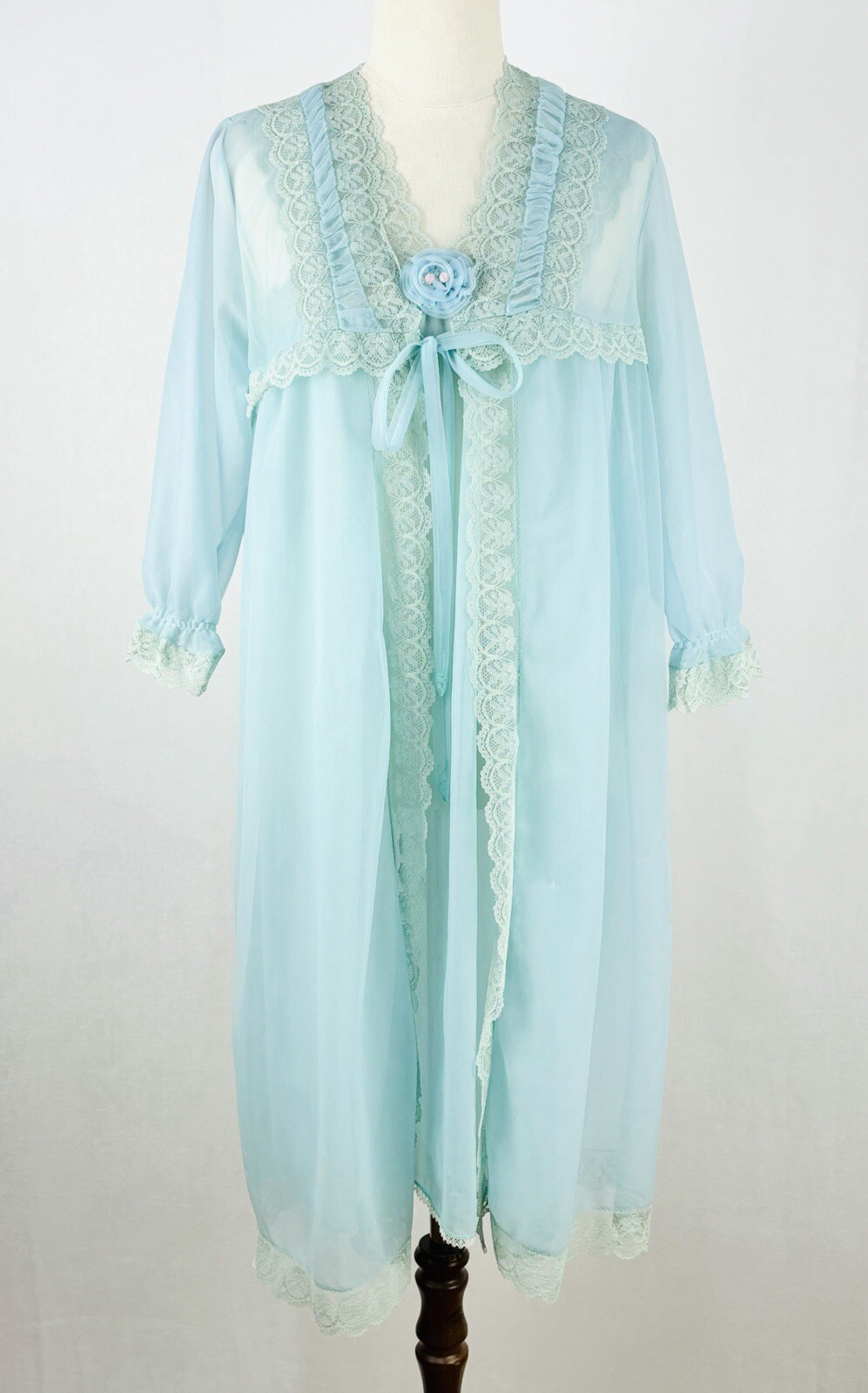 Vintage 1950s Sheer Lingerie Set Size Sml Chiffon Neg… - Gem