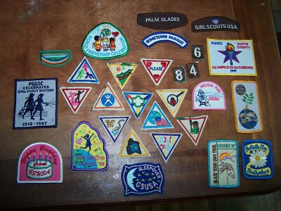lot of 29 Girl Scout badges late 90s | eBay