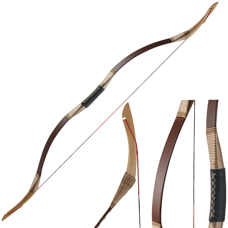 30lbs Red Archery Hunting Traditional Recurve Bow Mongolian Horsebow ...