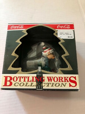 COCA COLA COKE ELF CHRISTMAS ORNAMENT- LONG WINTER'S NAP BY THE ...