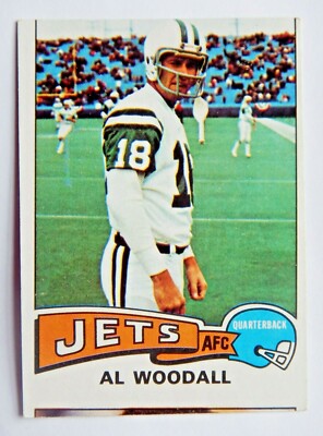 Al Woodall #287 Topps 1975 Football Card (New York Jets) VG | eBay