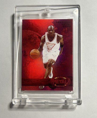 2021 Metal Universe Michael Jordan Precious Metal Gems Retro Red /100 ...