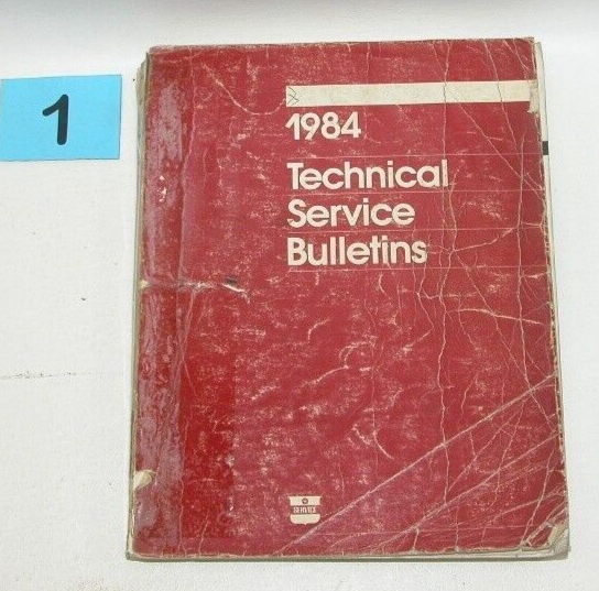 1984 Chrysler Technical Service Bulletins WELL USED CONDITION | eBay