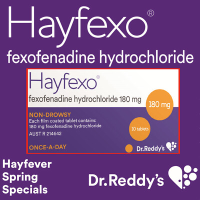 FEXOFENADINE 180MG GENERIC FEXIT FEXO ALTERNATE TABLET Hayfever Allergy ...