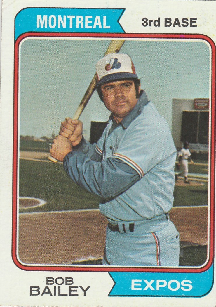 FREE SHIPPING-NRMINT TO VG-1974 TOPPS # 97 BOB BAILEY EXPOS | eBay