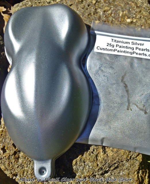 Titanium Silver Pearl Pigment Black Clearcoat Urethane Acrylic Dupont ...