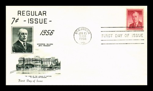US COVER PRESIDENT WOODROW WILSON 7C FIRST DAY ISSUE SCOTT 1040 ...
