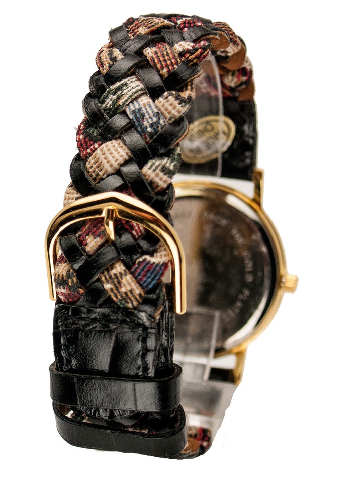 INFINITY: WOMEN GENUINE ANTIQUE LOOK LEATHER BAND ANALOG QUARTZ WATCH ...