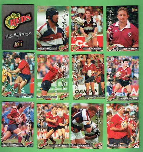 1996 QUEENSLAND REDS RUGBY UNION CARDS - 18 CARDS | eBay