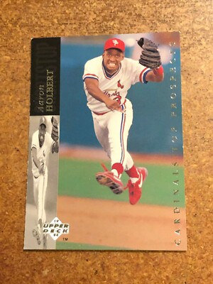 1994 Upper Deck Minors Top Prospects Baseball # 221 Aaron Holbert RC | eBay