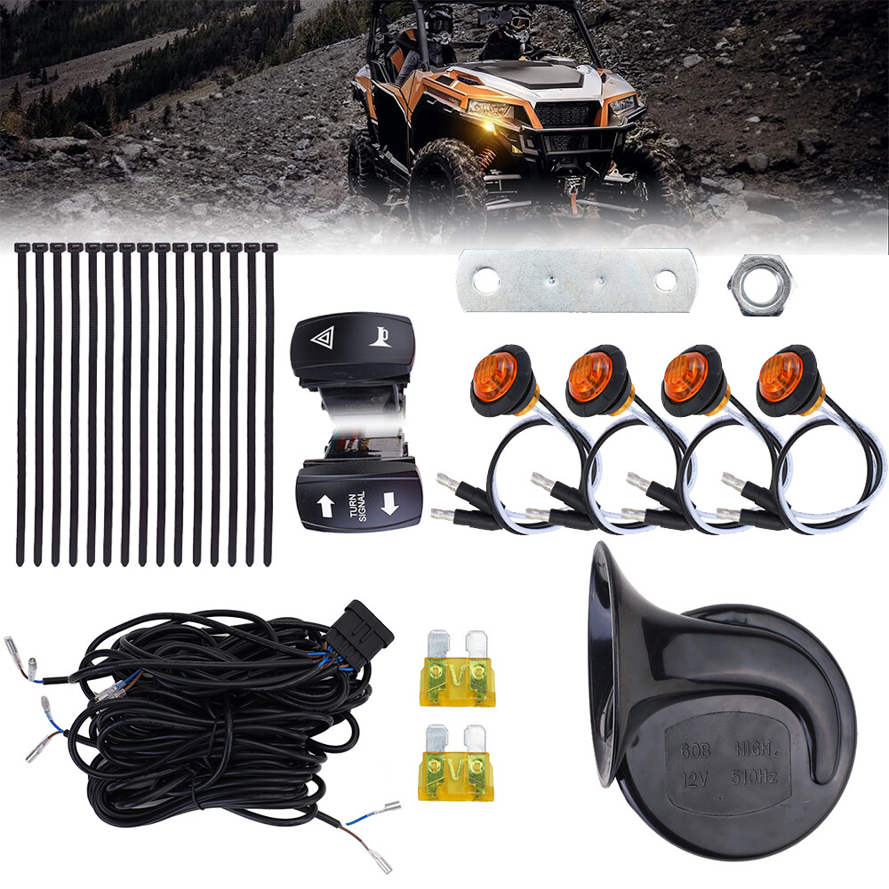UTV Rocker Switch Turn Signal Kit Street Legal Light Horn Fit for ...