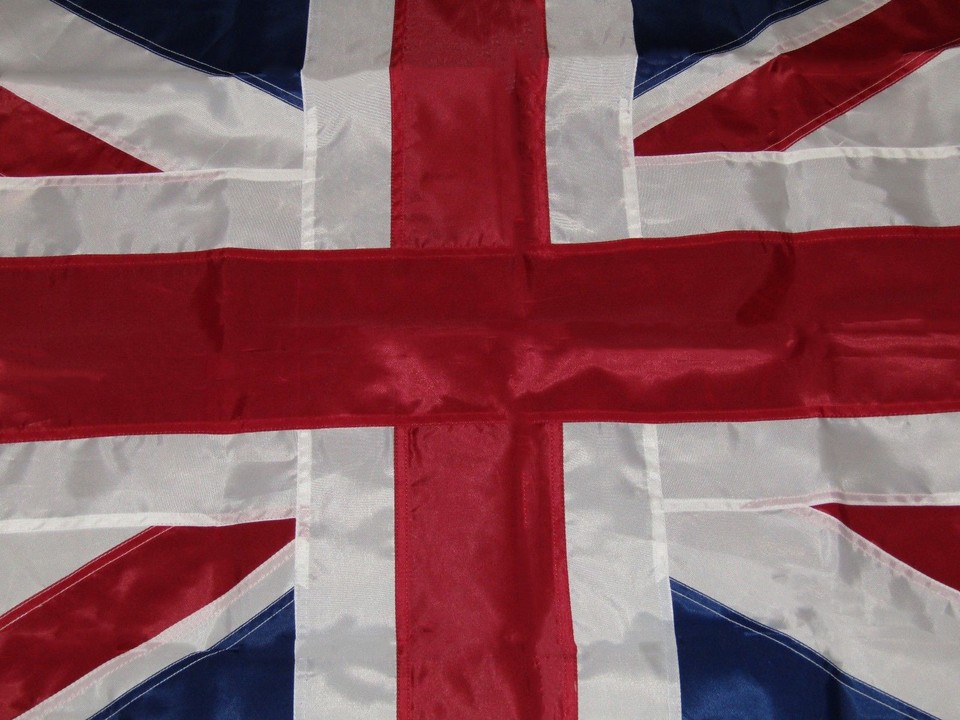 3x5 Embroidered UK United Kingdom Great Britain British Nylon Flag 3'x5 ...