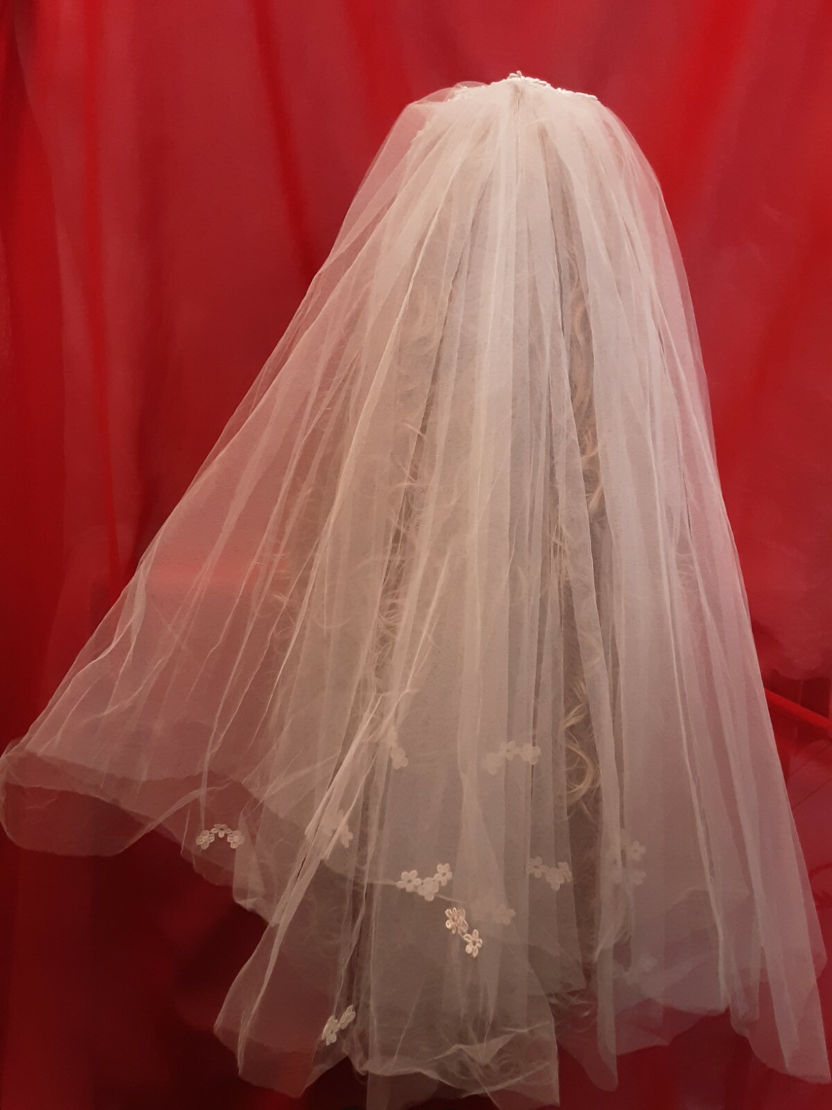 Beautiful Vintage Wedding Bridal Veil Vale Vail Bride… - Gem