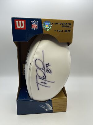 Wilson Autograph Model Football Full Size NFL 3 White Panel NIB Unknown ...